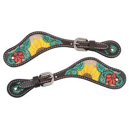 Reinsman Rising Sunflower Spur Strap