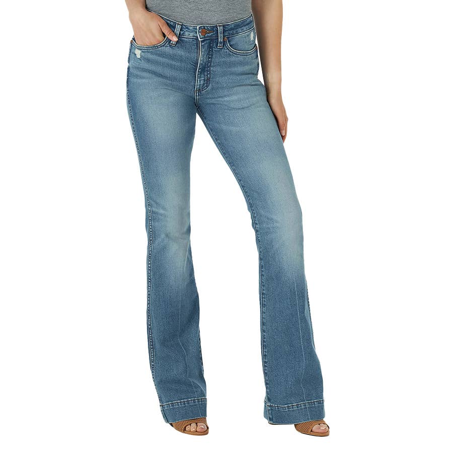 Wrangler Women's Retro Trouser High Rise Jeans