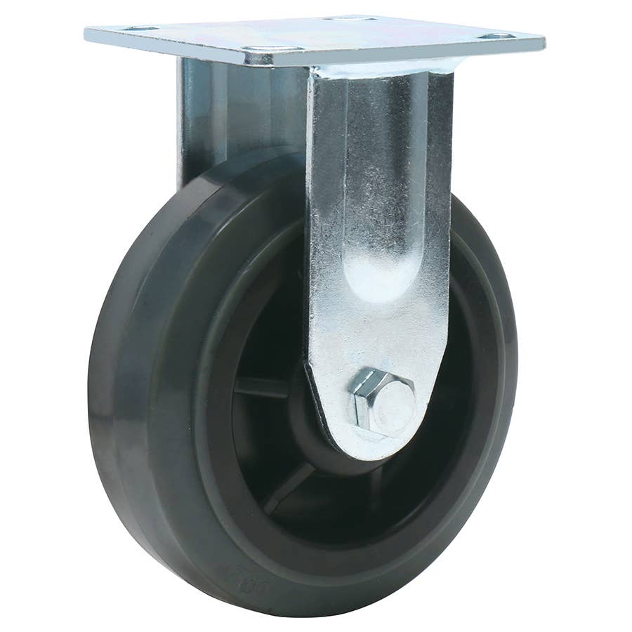 Precision Casters Thermoplastic Rubber Rigid Plate Caster