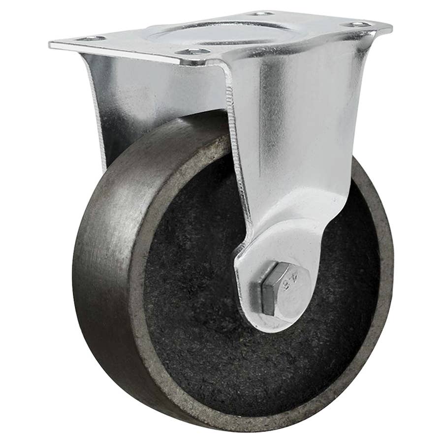 Precision Casters Steel Rigid Plate Caster