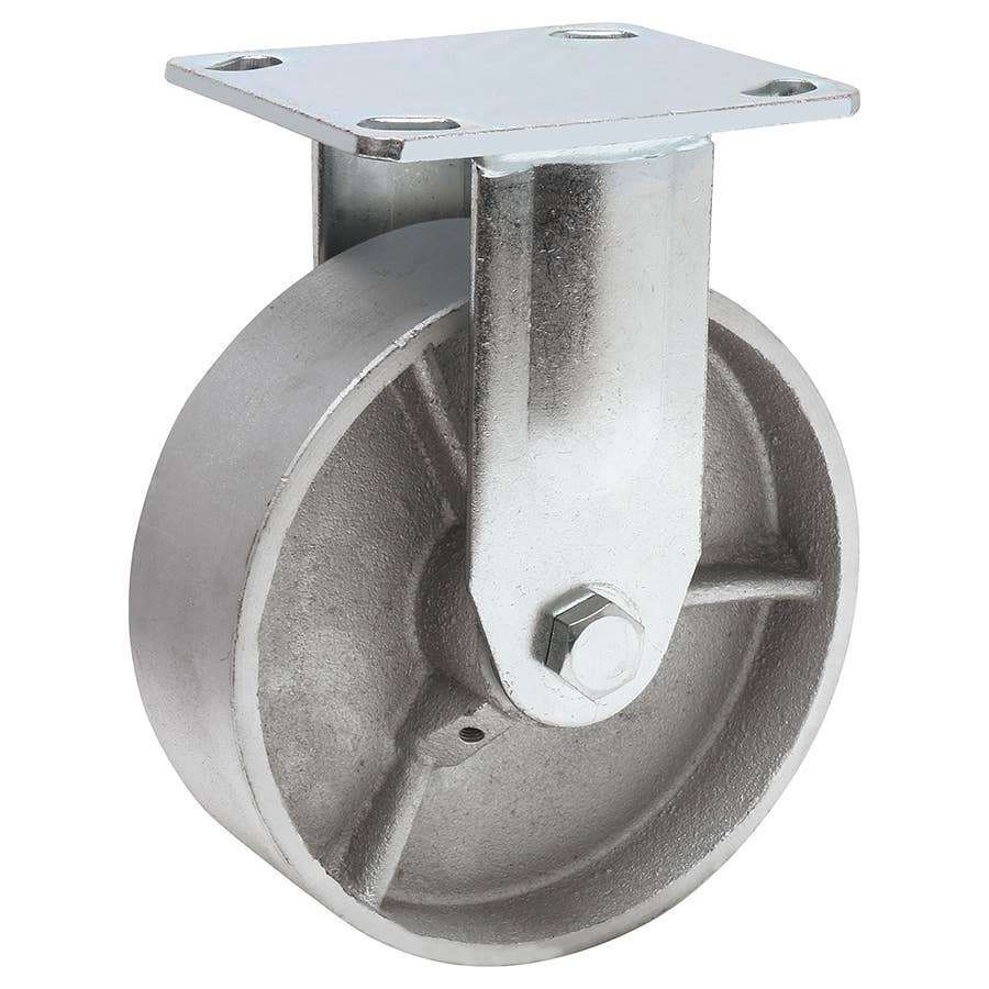 Precision Casters Steel Rigid Plate Caster