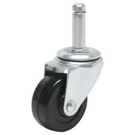 Precision Casters Rubber Swivel Ring Stem Caster