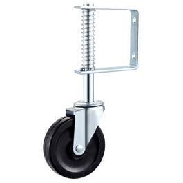 Precision Casters Rubber Swivel Gate Caster