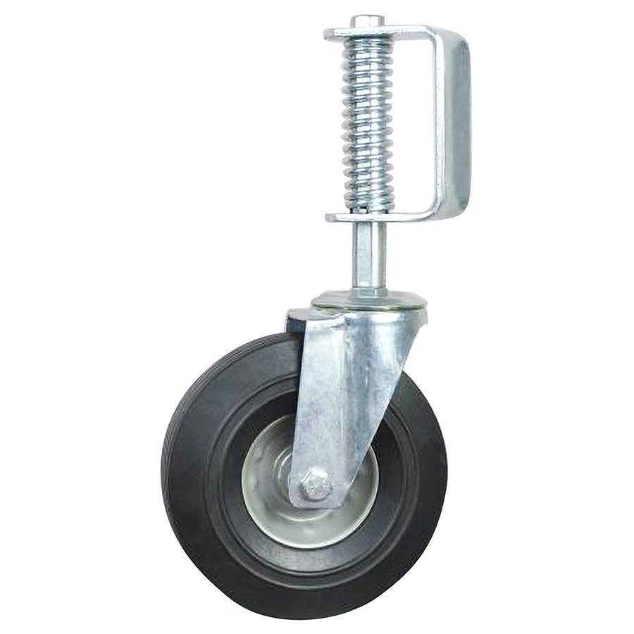 Precision Casters Rubber Swivel Gate Caster