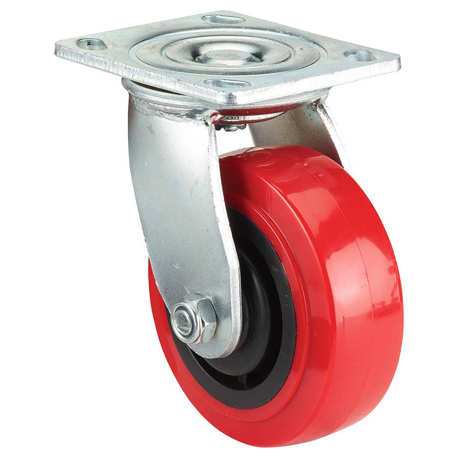 Precision Casters Polyurethane Swivel Plate Caster