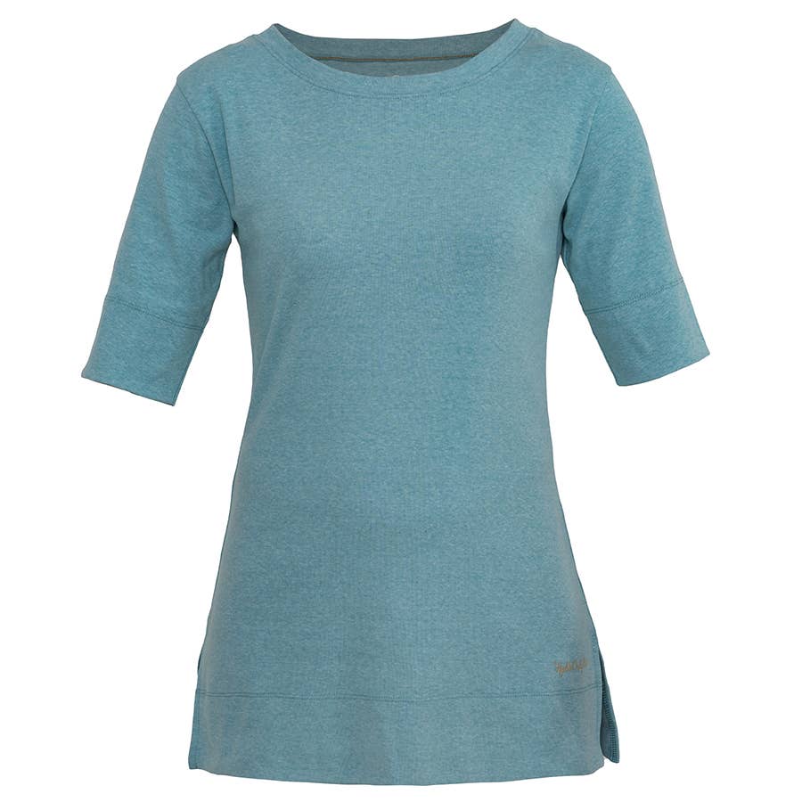 Noble Outfitters Women's Elbow Length Sleeve Tug-Free T-Shirt
