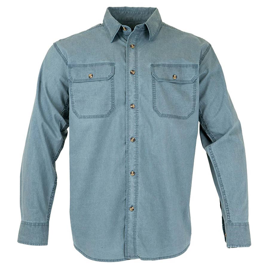 Noble Outfitters Men's Long Sleeve Weathered Work Shirt