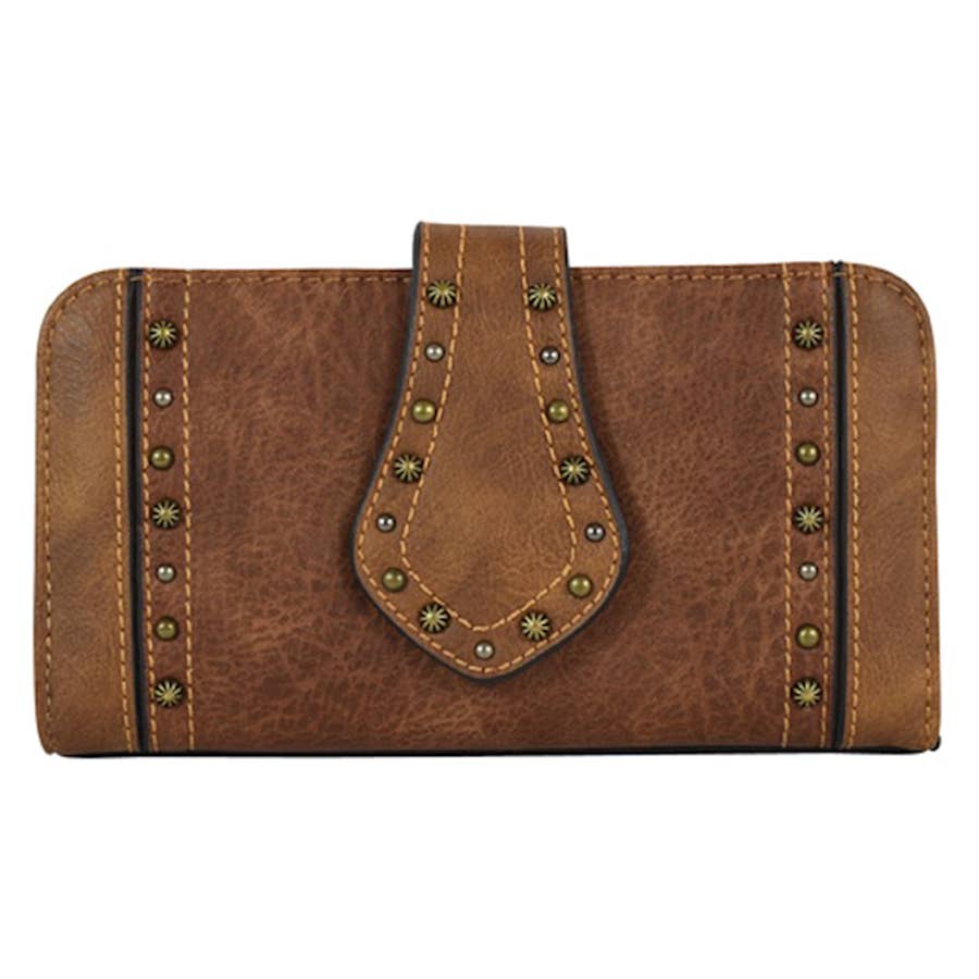 Justin Women's Weathered With Tan Trim Wallet