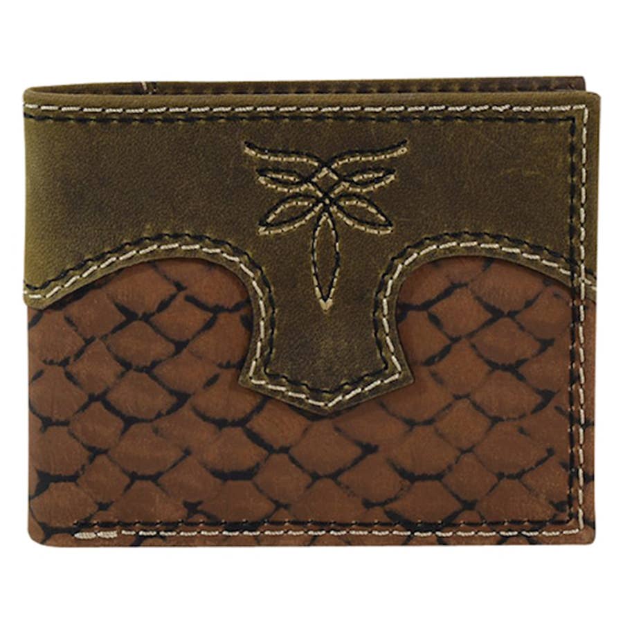 Tony Lama Men's Big Bass Large Bifold Wallet