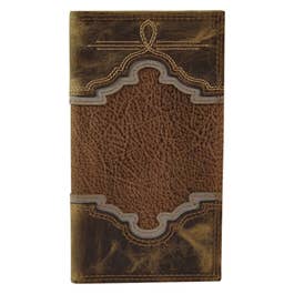 Tony Lama Men's Texture Leather Rodeo Wallet