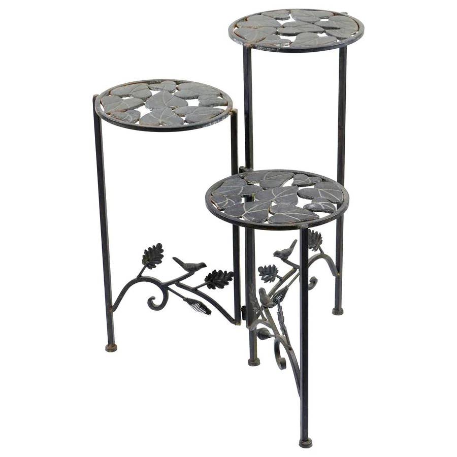 Alpine Three Tier Iron Plant Stand