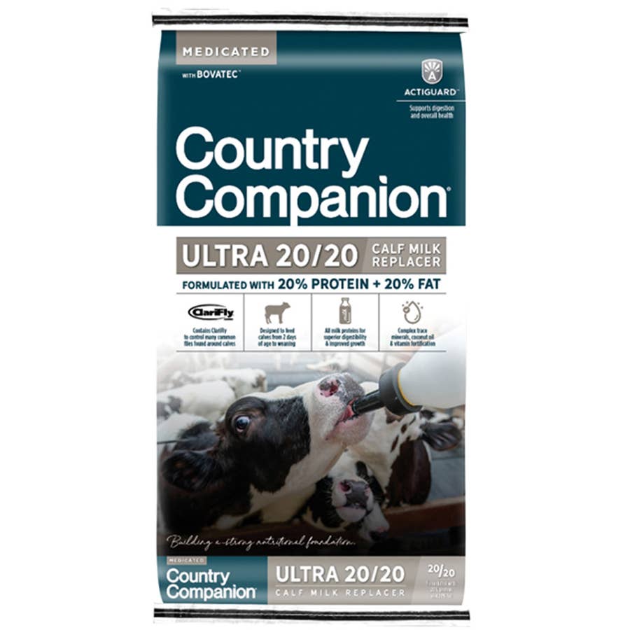 Country Companion Medicated Ultra 20/20 Bova DFB Calf Milk Replacer ...