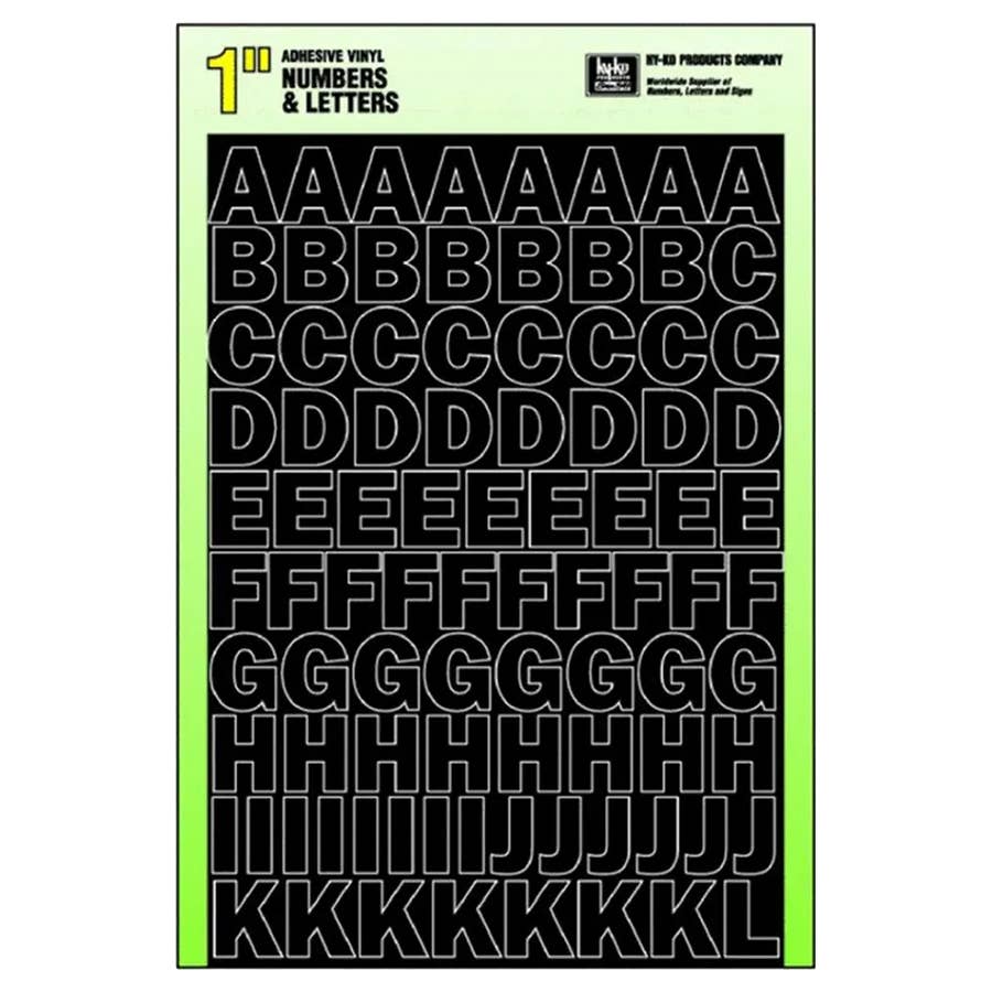 Hy-Ko Vinyl Numbers and Letters