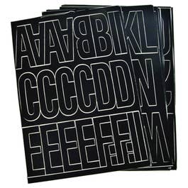 Hy-Ko Black Vinyl Numbers and Letters