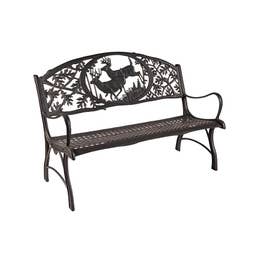 Painted Sky Designs Cast Iron Bench - Bucks