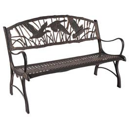 Painted Sky Designs Geese Metal Bench