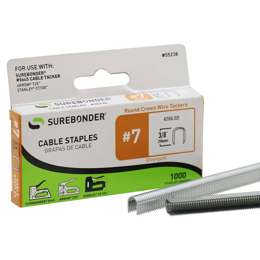 Surebonder #7 Heavy Duty Wide Crown Staples