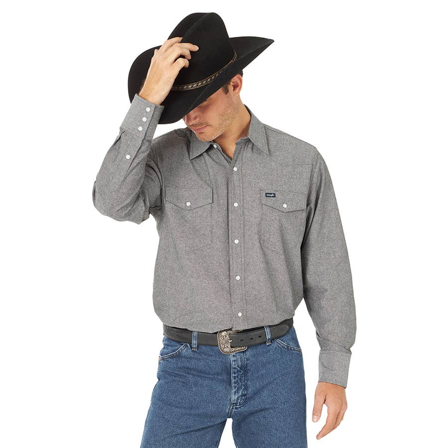 Wrangler Men's Long Sleeve Western Work Shirt