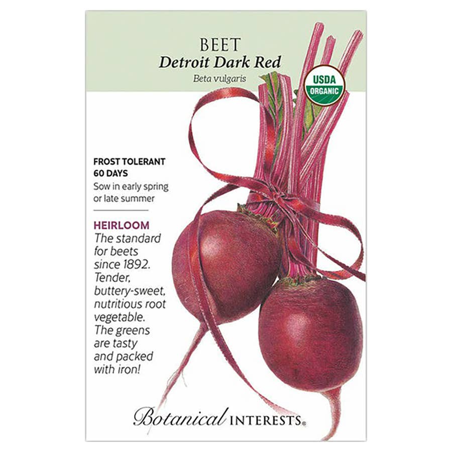 Botanical Interests Detroit Dark Red Beet Seeds
