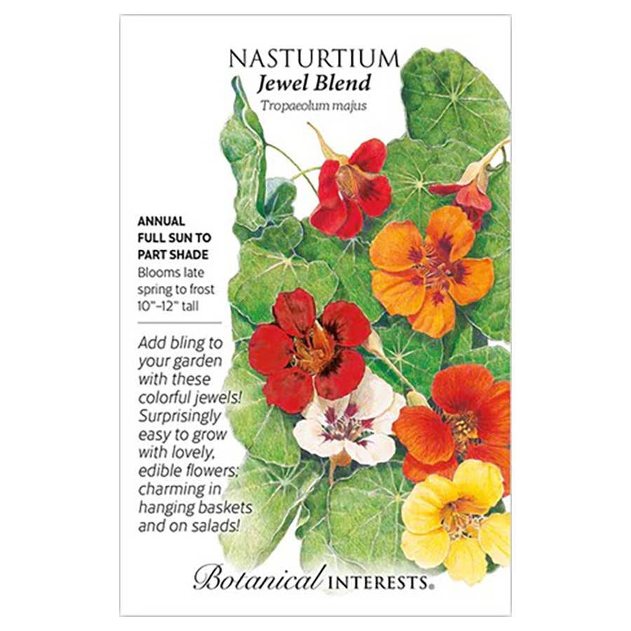 Botanical Interests Jewel Blend Nasturtium Seeds