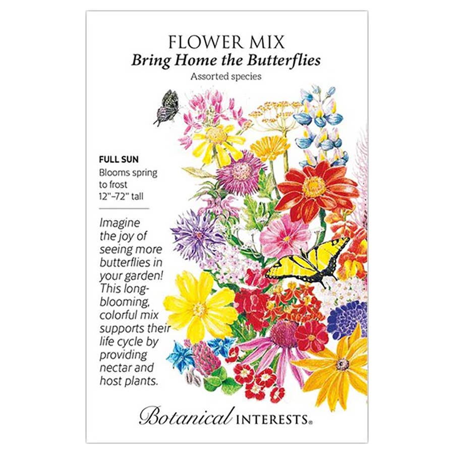 Botanical Interests Bring Home the Butterflies Flower Mix Seeds