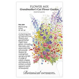 Botanical Interests Grandmother's Cut Flower Garden Flower Mix Seeds