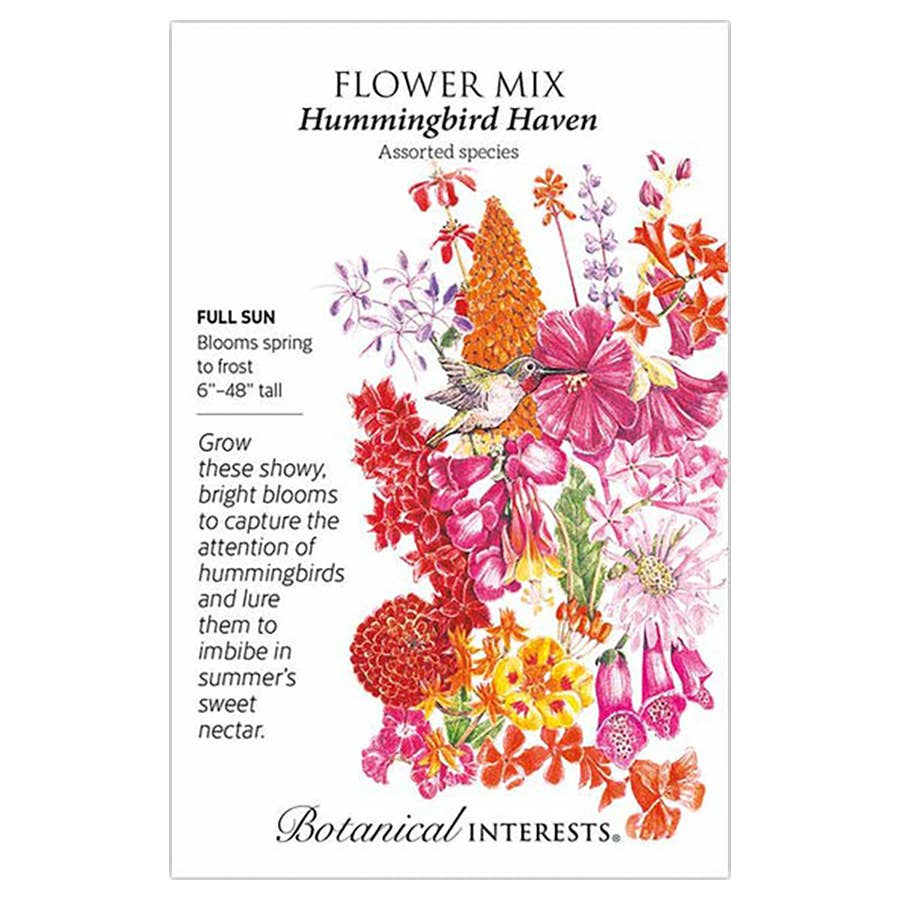 Botanical Interests Hummingbird Haven Flower Mix Seeds