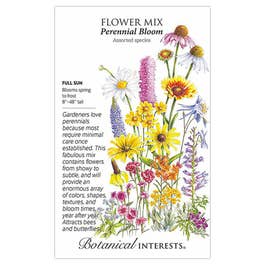 Botanical Interests Perennial Bloom Flower Mix Seeds