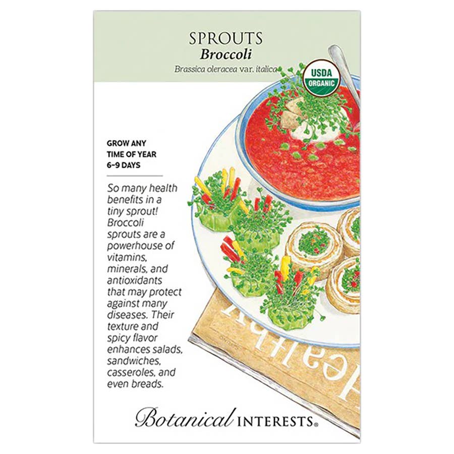 Botanical Interests Broccoli Sprouts Seeds