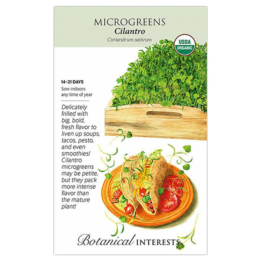 Botanical Interests Cilantro Microgreens Seeds
