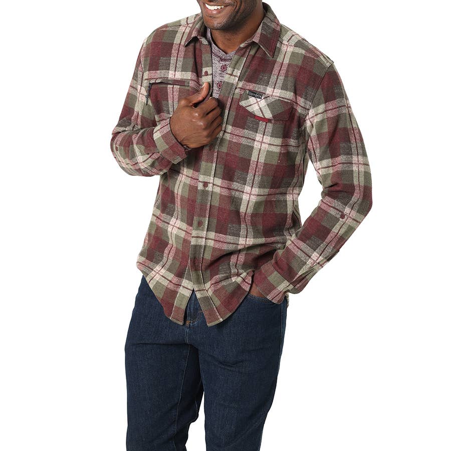 ATG by Wrangler Men's Long Sleeve Campsite All Terrain Gear Shirt