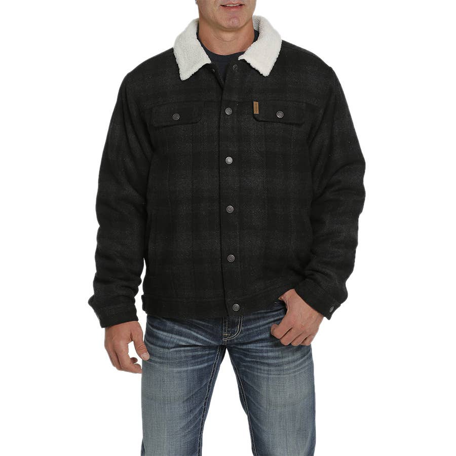 Cinch Men's Poly-Wool Concealed Carry Trucker Jacket