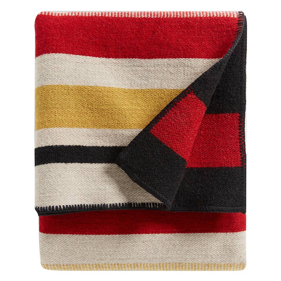 Pendleton Boulder Stripe Bridger Wool Throw w/ Carrier