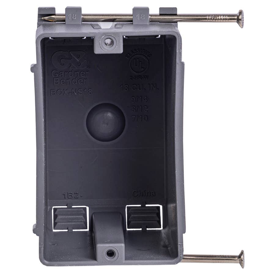 Gardner 1 Gang New Work PVC Box
