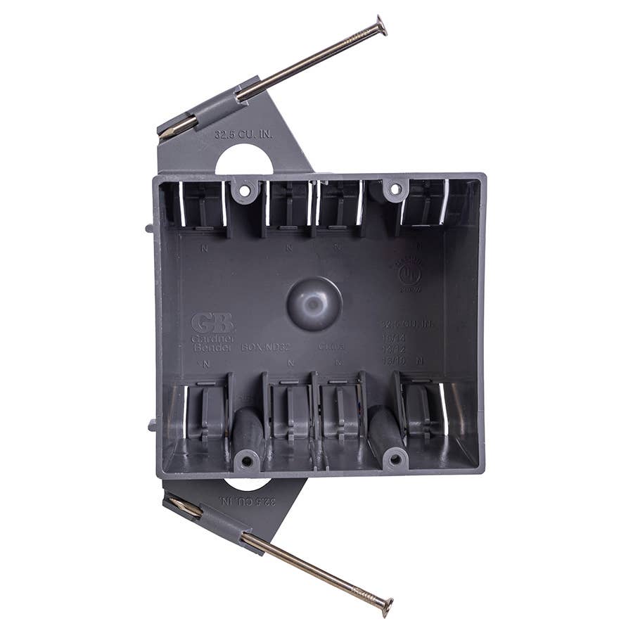 Gardner 2 Gang New Work PVC Box