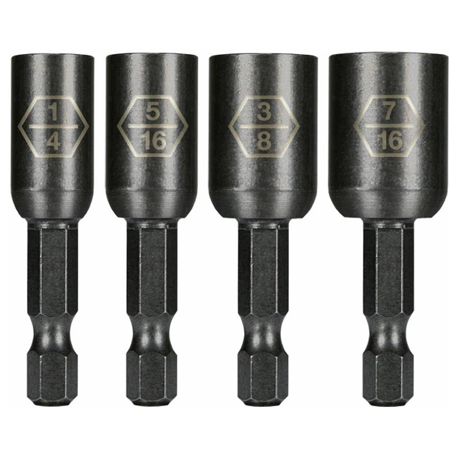 Montana Brand Standard Magnetic Nut Driver Set - 4 pcs