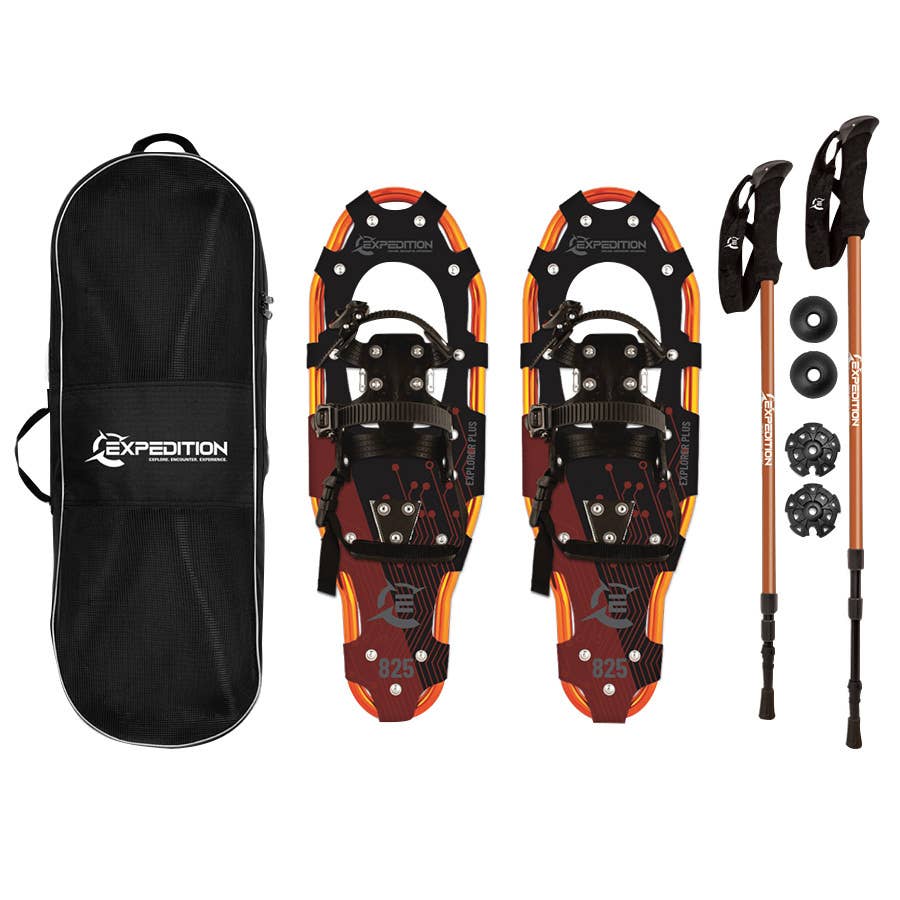 Cascade Mountain Tech Explorer Plus Snowshoe Kit