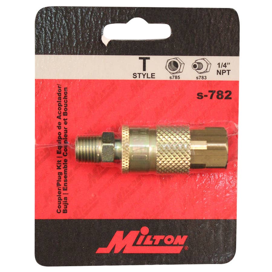 Milton T Style Coupler and Plug