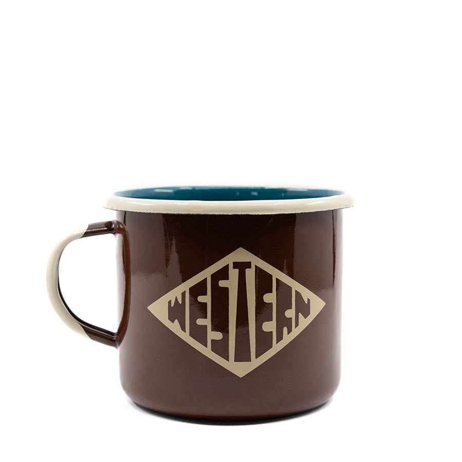 Smith + Rogue Western Enamel Camp Mug (Made in Poland) - Brown