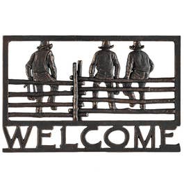 Painted Sky Cast Iron Welcome Sign
