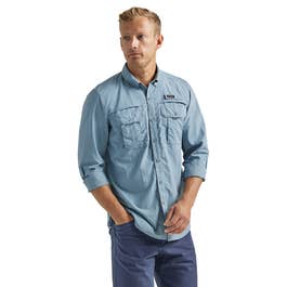 Wrangler Men's Long Sleeve All Terrain Gear Angler Shirt