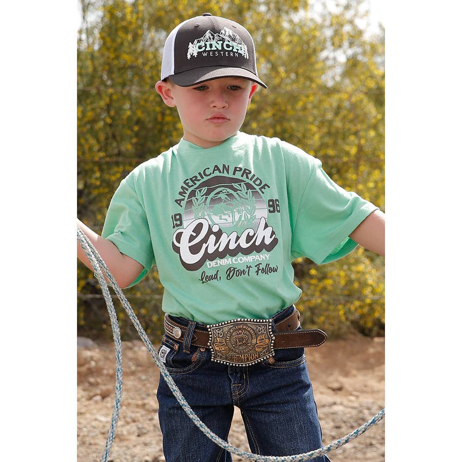 Cinch Boy's Short Sleeve Lead Don't Follow Graphic T-Shirt