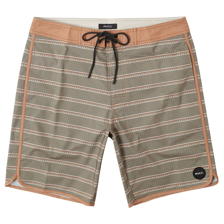 RVCA Men's Arch 19" Striped Swim Trunks