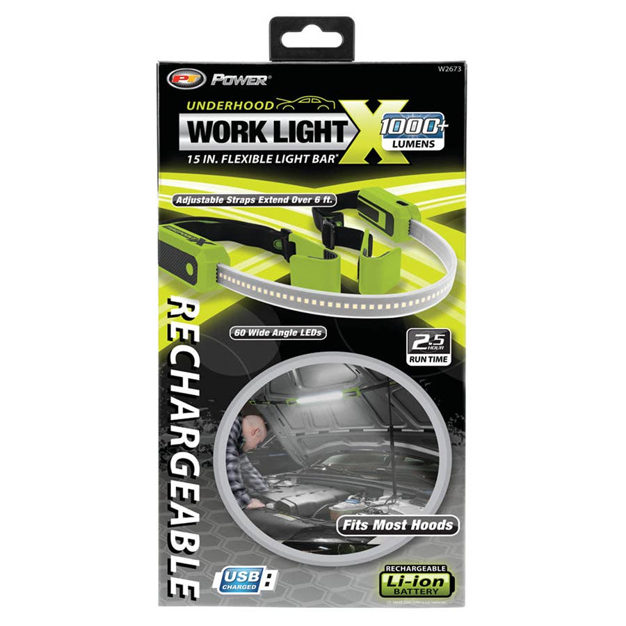 Performance Tool Rechargeable Underhood Strip Work Light