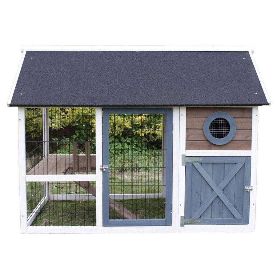 Coops & Feathers Barn Style Rabbit Hutch