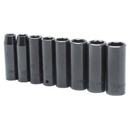 Crescent 8 pcs 1/2" Drive 6 Pt. Deep Impact Socket Set