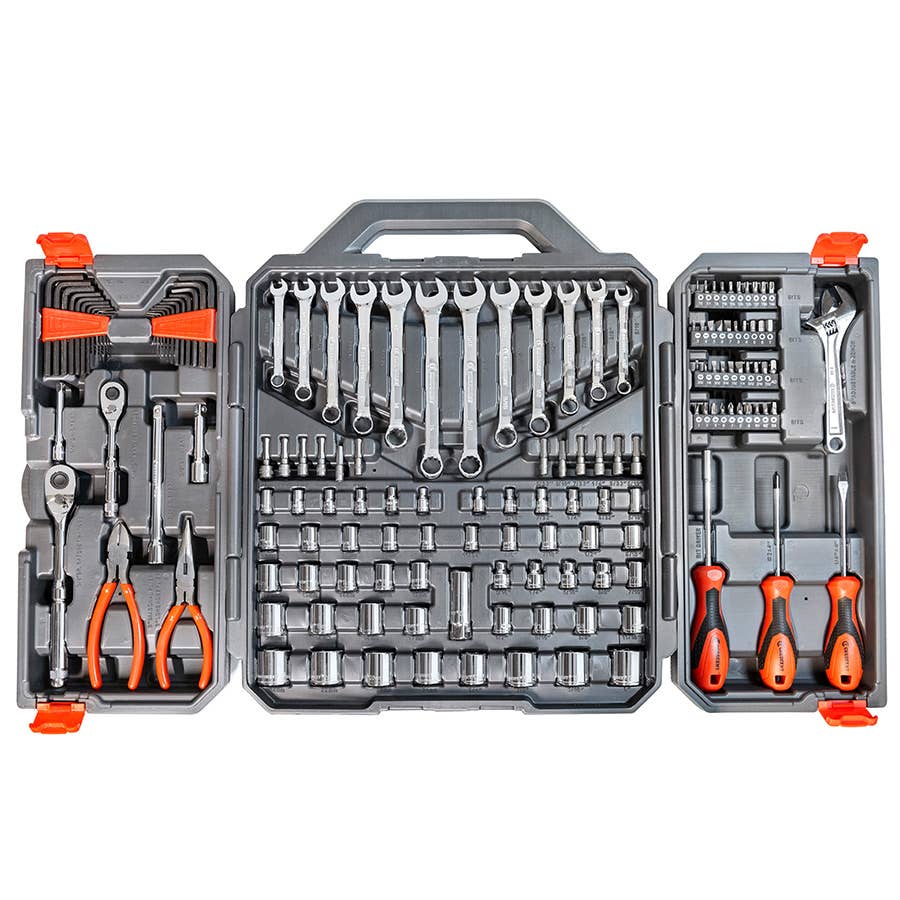 Crescent 150 pcs 1/4" & 3/8" Drive 6 Pt. SAE/Metric Professional Tool Set
