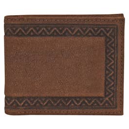 Justin Men's Rodeo Roughout Leather Slim Wallet