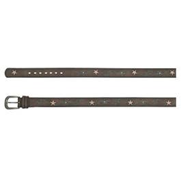 Catchfly Girl's Star Motif Pattern And Burnished Leather Belt