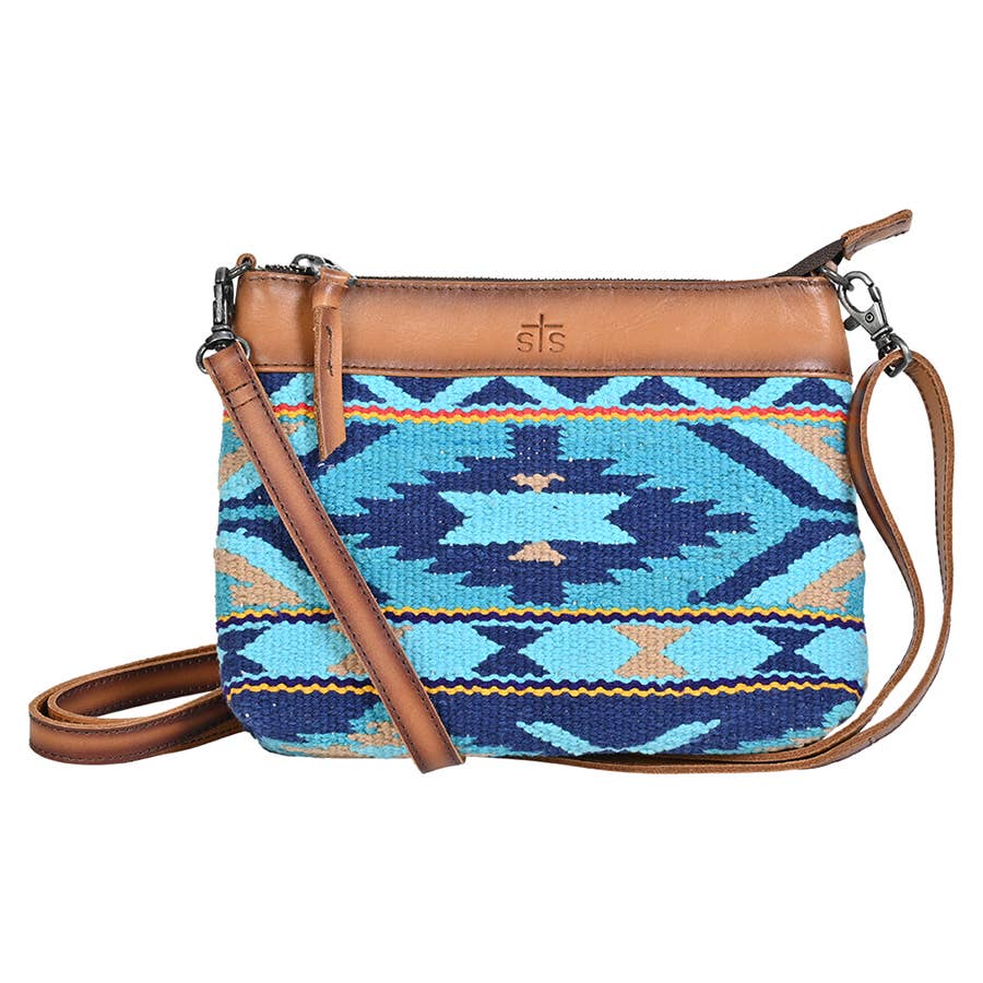 STS Ranchwear Women's Crossbody Grace Aztec Needlepoint Print Purse